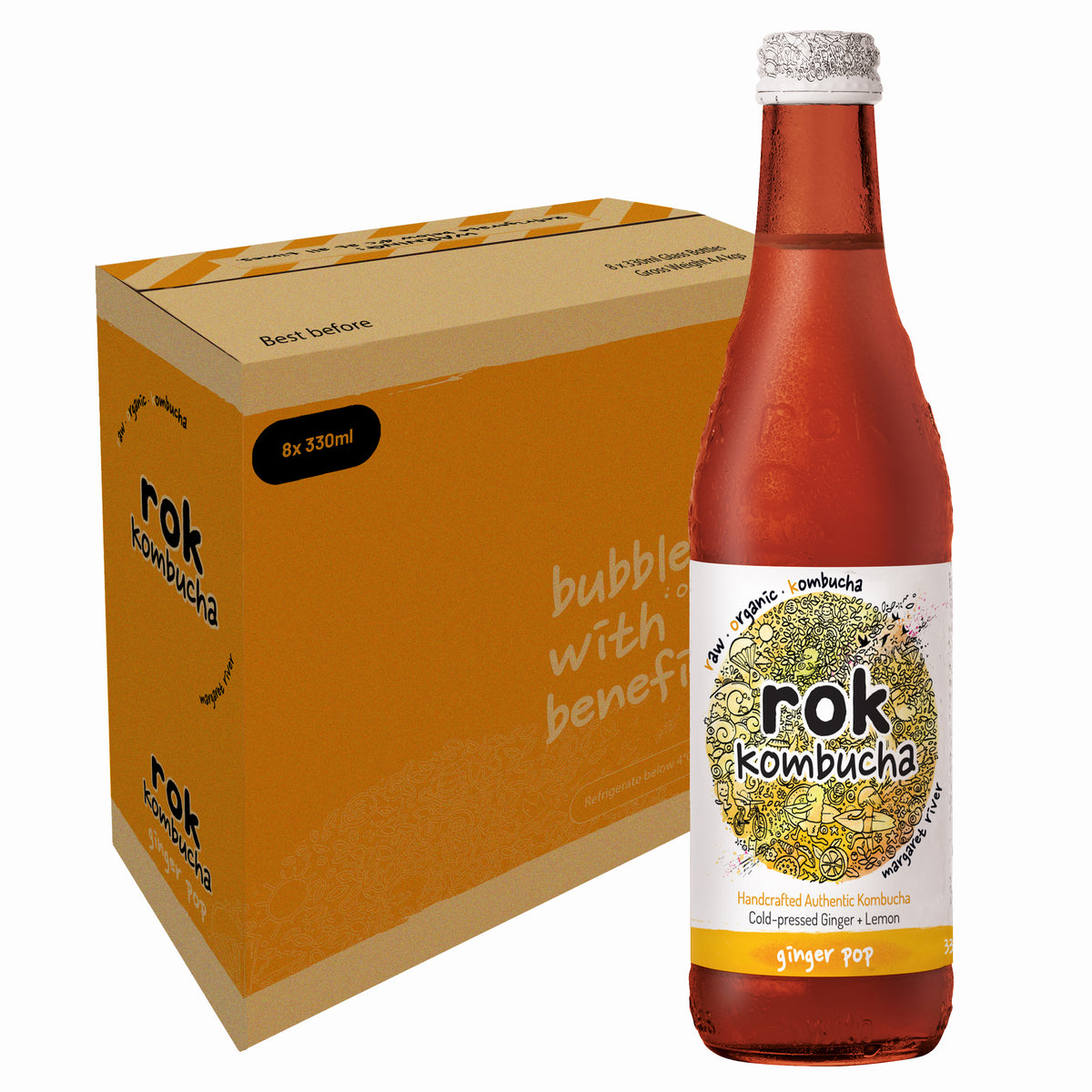 Ginger Pop - rok kombucha – The Local Drinks Co.