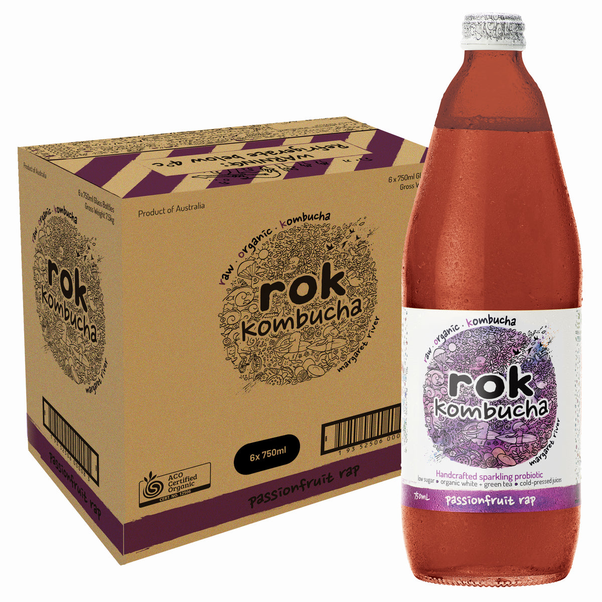 Passionfruit Rap - rok kombucha – The Local Drinks Co.