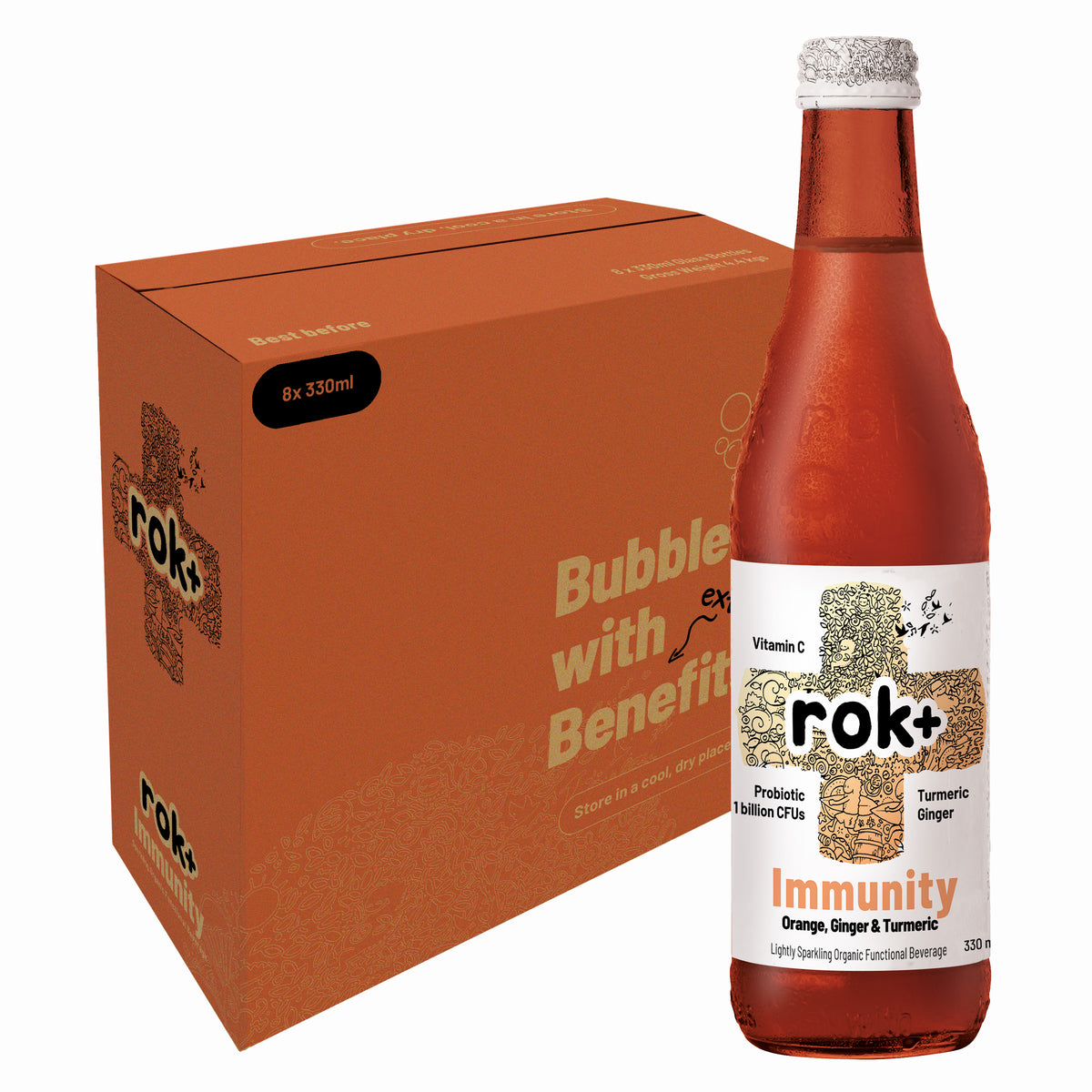 rok+ Immunity Kombucha | Gut Health Immune Boost Drink – The Local ...